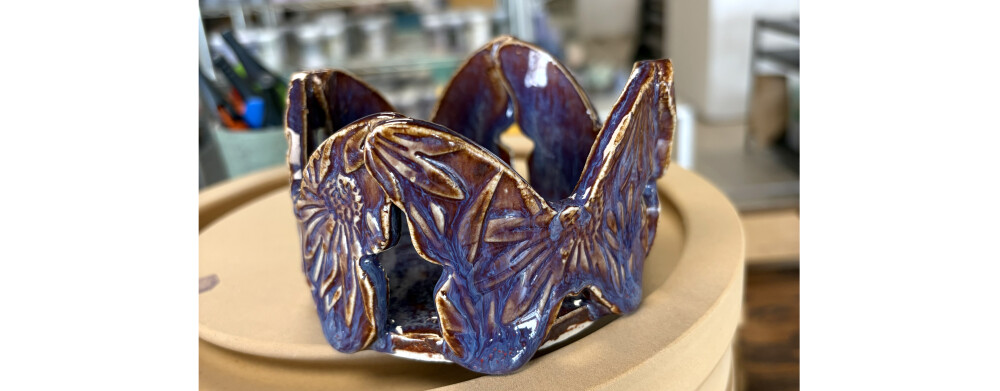 Butterfly Candle Holder - Fort Wayne Clay, LLC